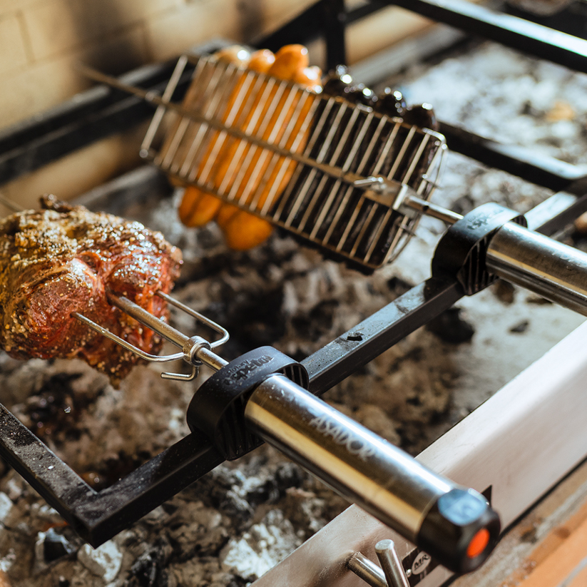 Espiedo eléctrico para parrilla – Inalámbrico + bolso GRATIS | El ...